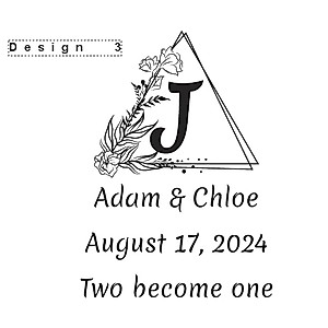 Personalized Floating Candle Unity Set, Perfect for Wedding, Anniversary, or Other Special Keepsake Event. Customize Design, Names, Date, and Saying. Design 3 Pictured