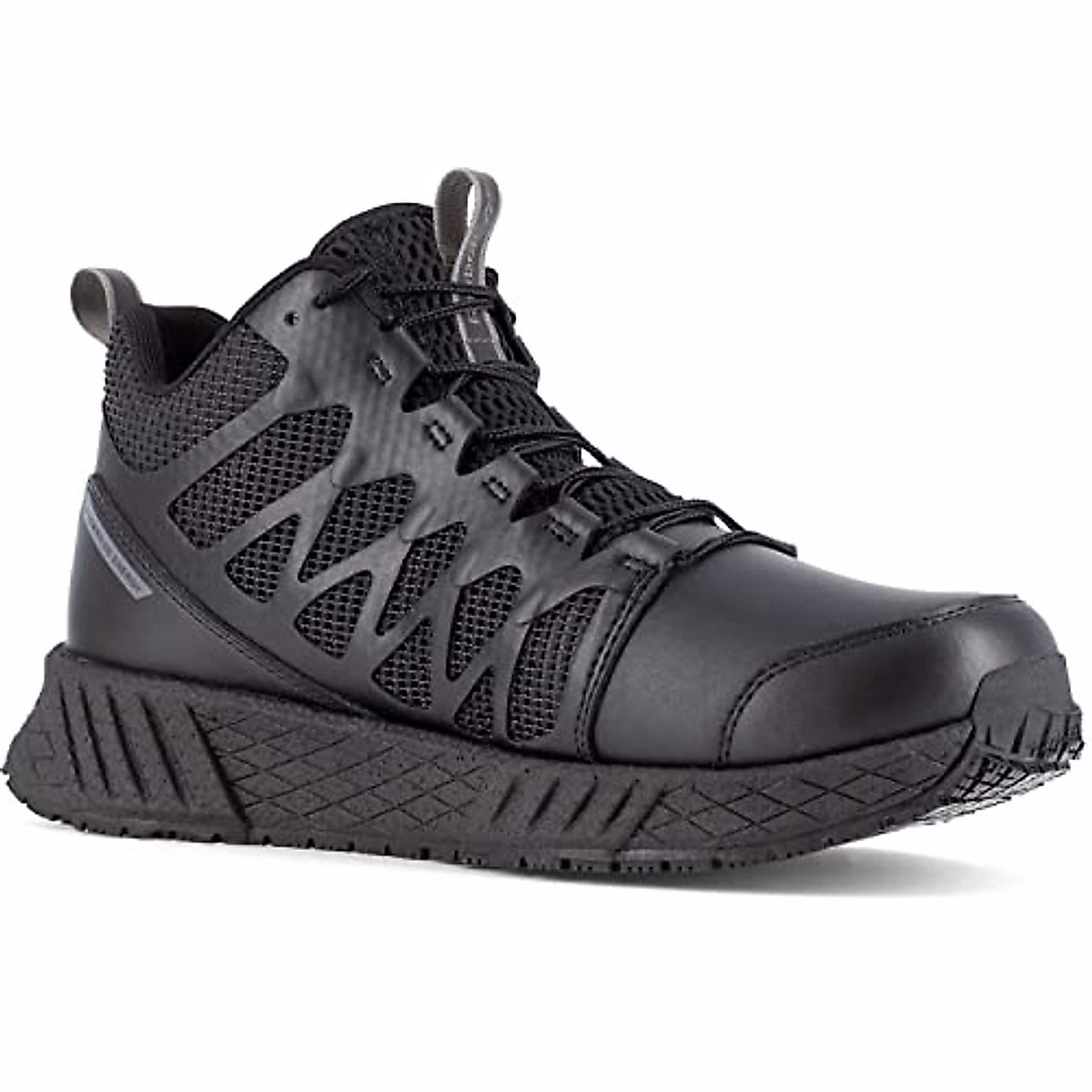 Reebok Work Floatride Energy Tactical, Men's, Black, Mid-High Athletic Style, Composite Toe, EH, Slip-Resistant Work Shoe (8.0 M)