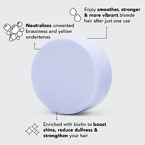 Kitsch Purple Conditioner Bar for Blonde Hair & Self Draining Shower Caddy with Discount