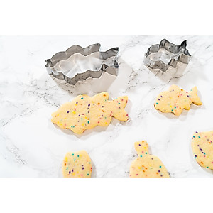 Bakerpan Stainless Steel Fish Cookie Cutter Shapes - Set of 2