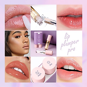 alkcam Lip Plumping, Natural Plumping And Lip Care Serum, Plumping Lip Enhancer, Lip Mask, Beautiful Plumping, Moisturizing And Reducing Fine Lines, Day And Night (A) (Upgraded style)