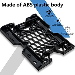 Uenhoy 4 Pcs 2.5“ or 3.5” to 5.25“ SDD HDD Mounting Bracket, Hard Disk Drive Bays Holder Adapter Computer Case Adapter for PC