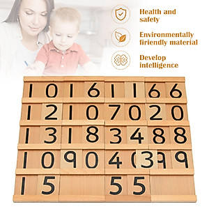 LEADER JOY Montessori Math Materials Teens & Tens Boards Preschool Toddler Toys Seguin Boards Home Edition