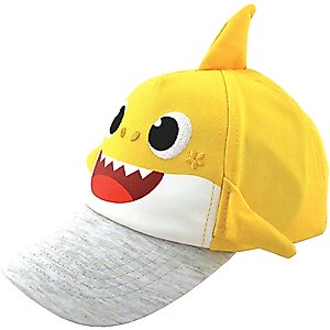 Nickelodeon Boys Baseball Cap, Baby Shark Adjustable Toddler Hat For Ages 2-4, Yellow