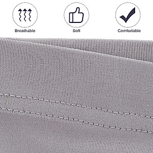 3 Pieces Satin Lined Dread Loc Cap Long Braid Cap Elastic Dreadlock Tube Sock for Full Cover Hair Stocking Night Sleep Bonnet (Gray, Blue, Black)