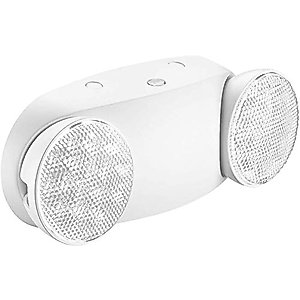 OSTEK LED Emergency Exit Lighting Fixtures with Two Heads, US Standard Adjustable Integrated LED Emergency Light with Battery Backup, UL 924 Qualified (1)