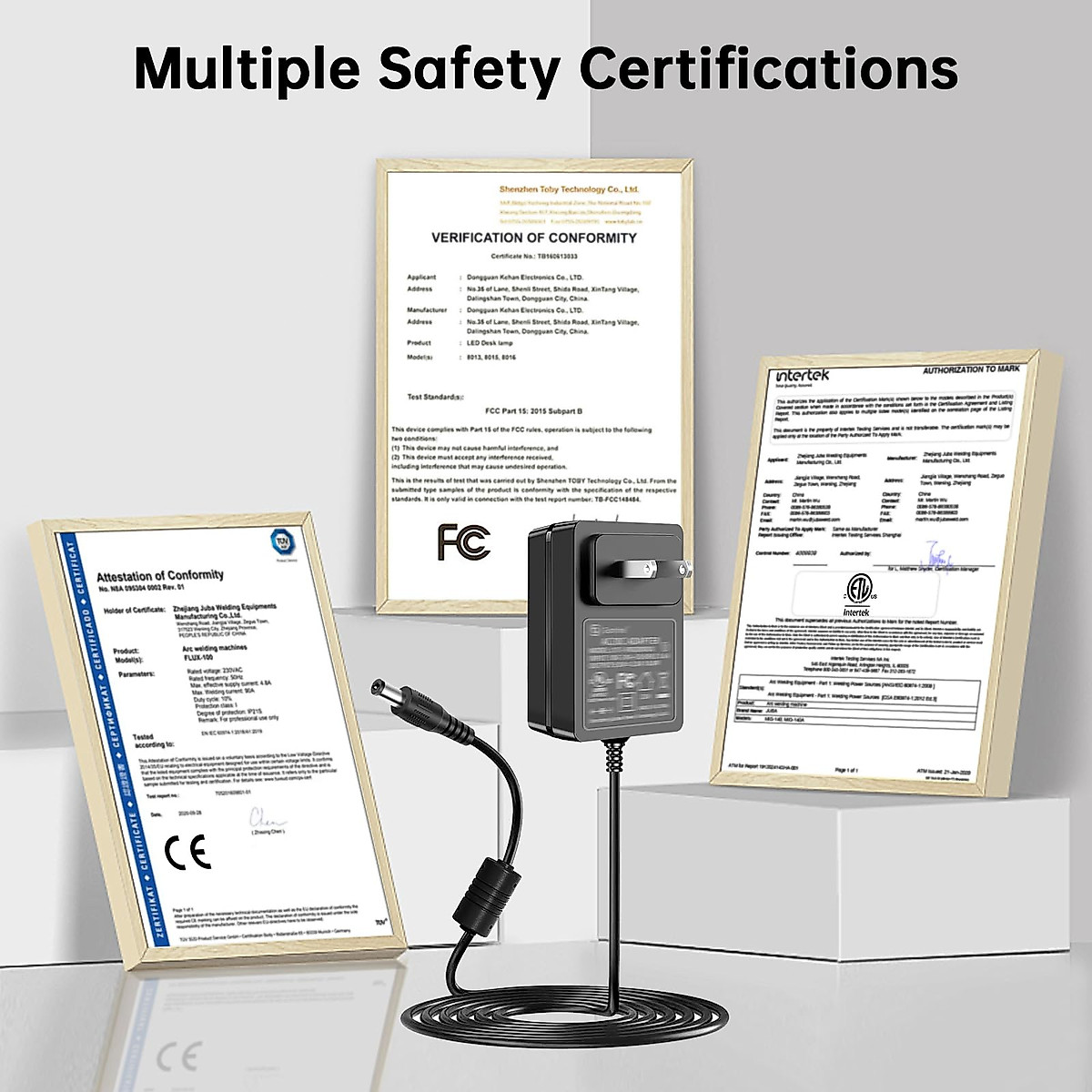 Gonine 12V 3A Power Supply Cord UL Certificate, 100V - 240V AC to DC 12 Volts 3A 2A Power Adapter for 12Vdc Wireless Router, Neck Shoulder Massager, LED Strip Lights, CCTV Cameras, Hard Drivers.