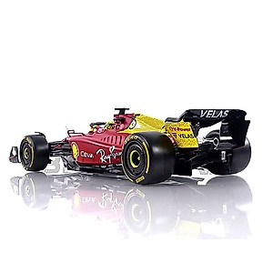 Bburago - Iron F1-75 - Italy Monza GP 2022-1/18, Red/Yellow
