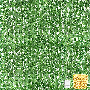 72 Pcs 496 Feet Fake Vines Fake Ivy Leaves Artificial Ivy Garland Greenery Vines Hanging Plants for Bedroom Party Wedding Christmas Halloween Garden Home Office Kitchen Wall Decoration