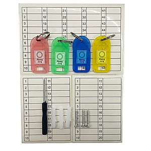 TECHTONGDA Wall Mount Key Cabinet Key Storage Lock Box Steel Adjustable Key Organizer (60 Position)