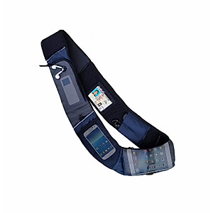 Paqlite CrossTab - TABLET Hands-Free Ultra-Light Personal Pack Carryall CrossBody Shoulder bag - Navy Blue - X-Large