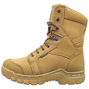 Carhartt mens Cmf8058 Rugflx 8" Wheat Soft Work Boot, Wheat, 9.5 US