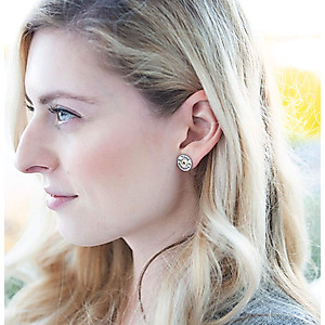 PammyJ Two-Tone Simulated Bullet Shotgun Shell Post Earrings