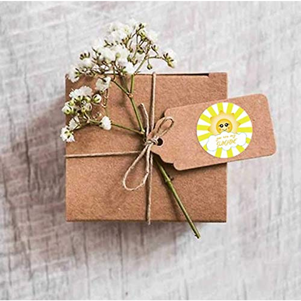 You are My Sunshine Stickers 1.5" Sending Sunshine Your Way Themed Thank You Customer Appreciation Stickers 500Pcs Sunshine Sticker Thank You Sticker for Small Business,Packaging,Envelope,Party Favors