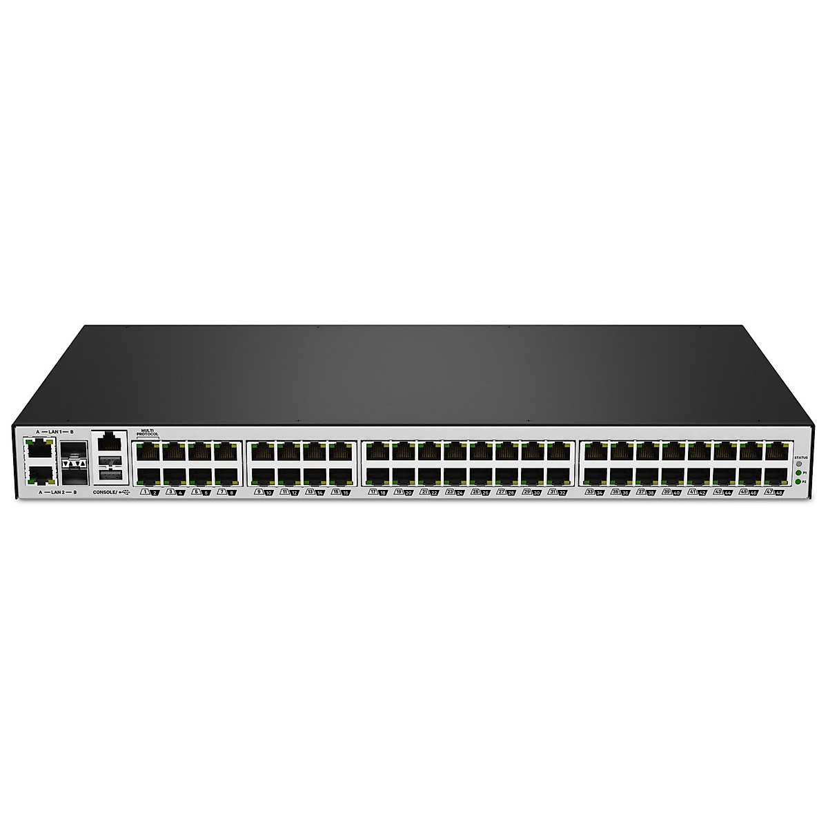 Vertiv Avocent ACS8000 Serial Console, 48 Port Serial Console Server, Remote Data Center and Out of Band Management, USB Connectivity and Port Sensor, Dual AC Power (ACS8048DAC-400), Black