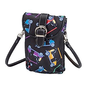 Sydney Love Sport Golf Cart Path Phone Crossbody Bag, Black Multi