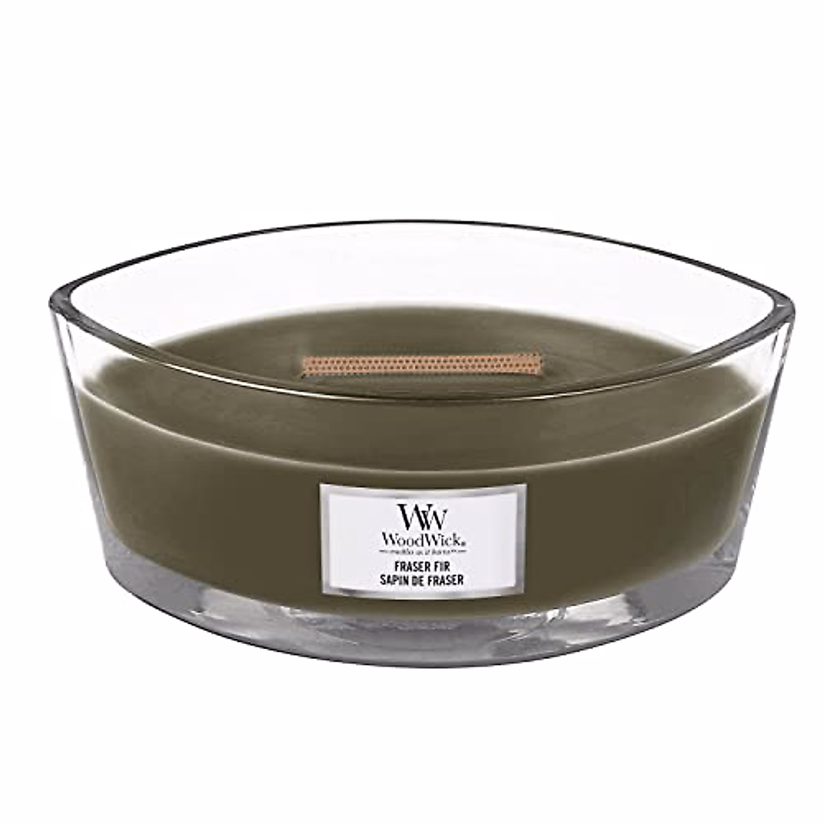 Woodwick Ellipse Scented Candle, Frasier Fir, 16oz | Up to 50 Hours Burn Time