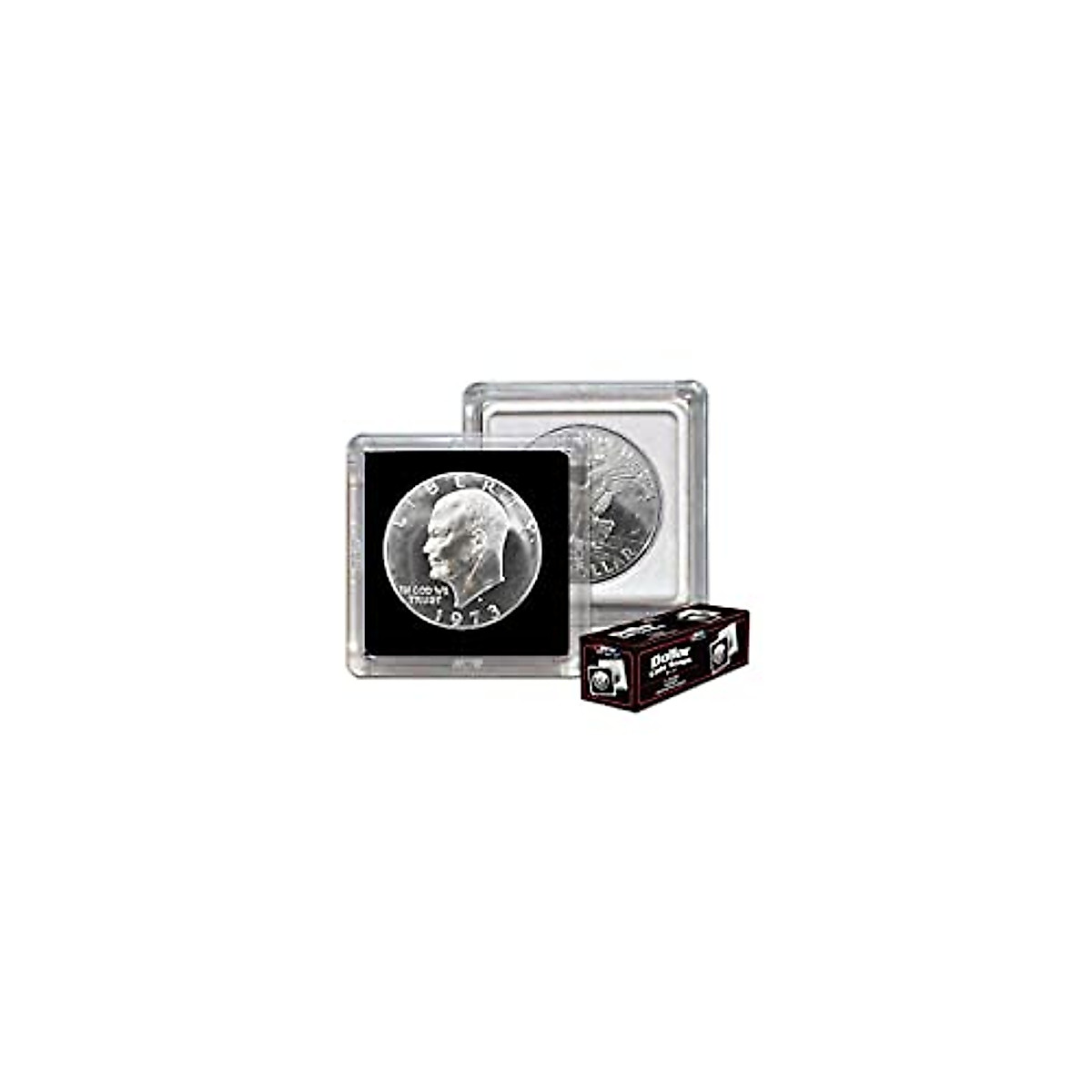 BCW 2x2 Coin Snap Holder Large Dollar (38.1mm) Bundle of 25