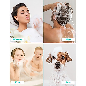 Silicone Exfoliating Body Scrubber Loofah Silicone Scalp Massager Shampoo Brush Soft Body Scrubbers for Use in Shower Lathers Well Easy to Clean 2 in 1 BSROLUNA (1 Pack Camouflage Green)