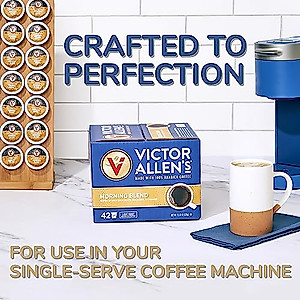 Victor Allen's Coffee Caramel Macchiato Flavored, Medium Roast, 42 Count, Single Serve Coffee Pods for Keurig K-Cup Brewers