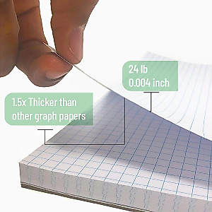 Mr. Pen Graph Paper, Grid Paper, 4x4 (4 Squares per inch), 17"x11", 22 Sheet