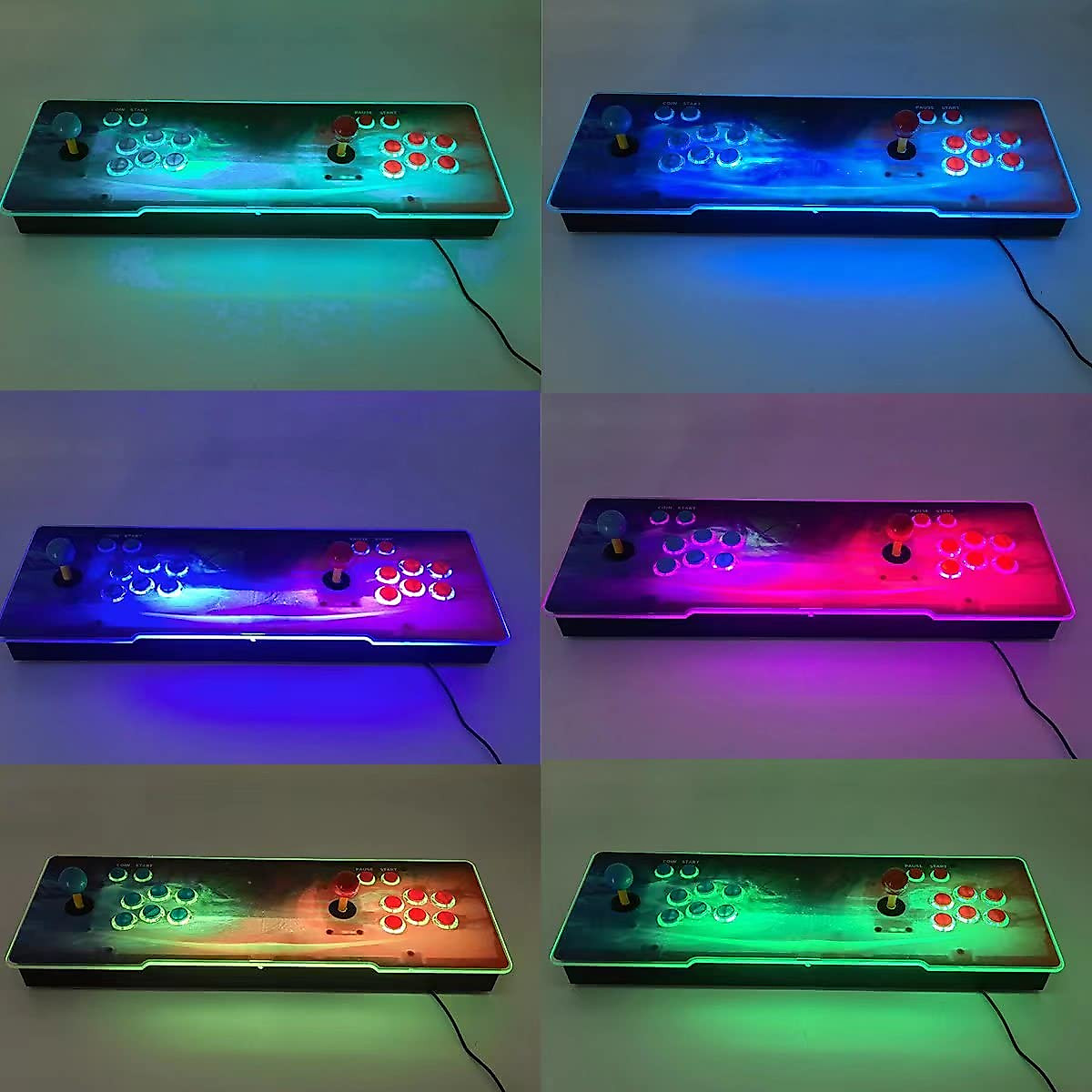 VEGAMED 22000 in1 Pandoras Box Arcade with Download Function, 3D Arcade Game Console, 1280x720 Full HD, VGA, HDMI,Support Search/Save/Hide/Pause Game up to 4 Players