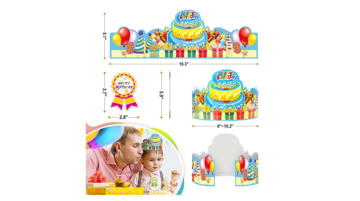 90 Pcs Kids Birthday Party Supplies - Classroom Celebration Kit