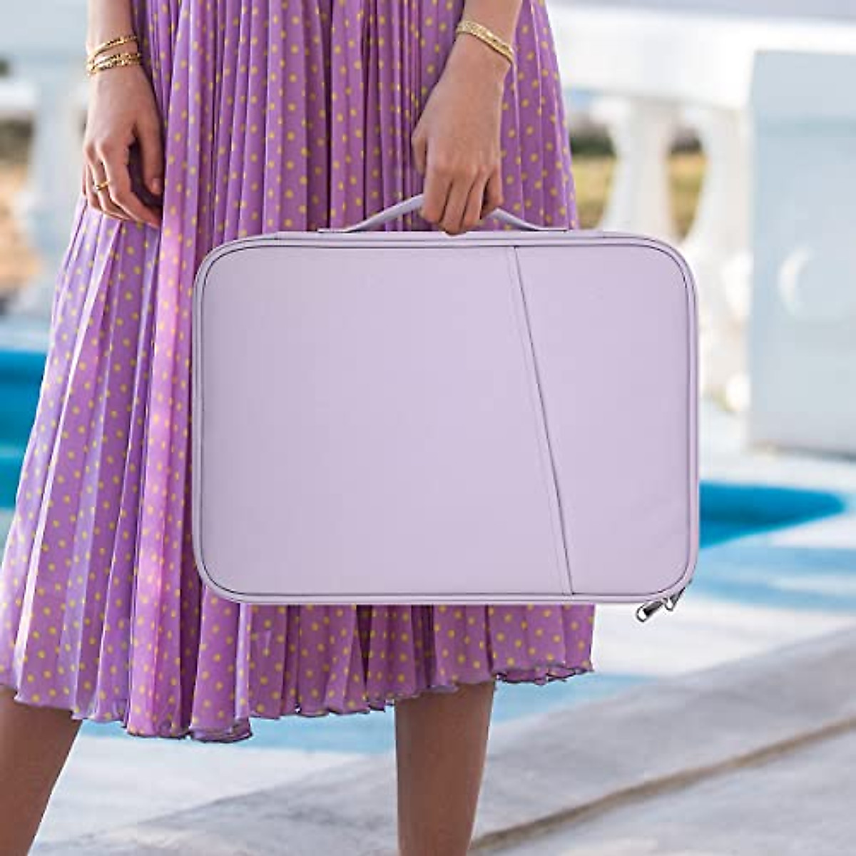 12.9 Inch Tablet Sleeve Bag, iPad Pro 12.9 Tablet Carrying Case for iPad Pro 12.9 M2/M1/2022-2018, 13" iPad Pro M4/iPad Air M2 2024, Samsung Galaxy Tab S8/S7+/Plus/FE/Tab Pro S 12.2" Pouch Bag, Purple