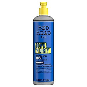 TIGI Bed Head Down N' Dirty Clarifying Detox Shampoo for cleansing 13.53 fl oz