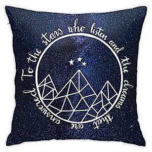 Mabel Acotar - to The Stars Who Listen Square(45cmx45cm) Pillow Home Bed Room Interior Decoration