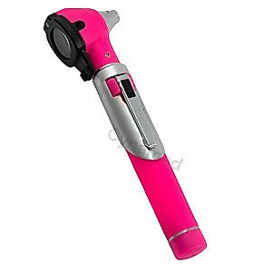 Premium Double Handle Otoscope Set -Otoscope/Great for School -Cynamed (PINK)