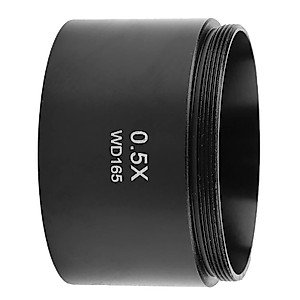 Objective Lens KP - 0.5X Auxiliary Stereo Microscope Assisted Stereoscopic Microscope Objective Lens for Industry Video Microscope 1-7/8" 48mm Mounting