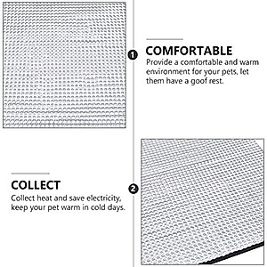 balacoo Reptile Heat Pad Pet Heating Pad Reptile Heat Pad Terrarium Heat Mat Pet Warmer Mat for Turtle Tortoise Lizard Spider Snake Terrarium Heating Pad