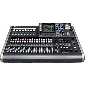 Tascam DP-24SD 24-Track Digital Portastudio Multi-Track Audio Recorder with Pro Headphone and Pair of EMB XLR Cables and Gravity Magnet Phone Holder Bundle