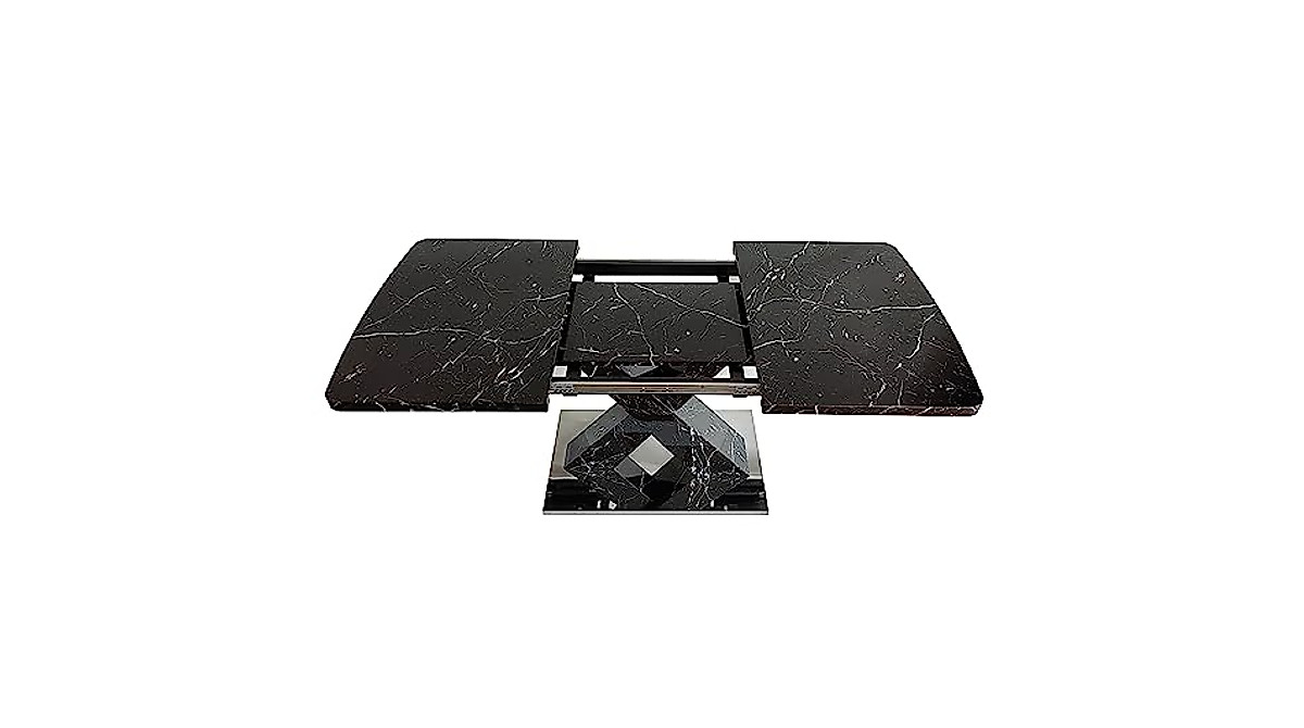 Modern Marble Expandable Dining Table for 4-6 People