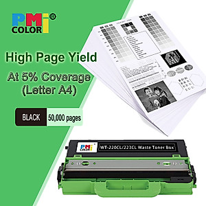 WT-220CL Waste Toner Box Compatible Brother WT 220CL Works with HL-3140CW, HL-3170CDW, HL-3180CDW, MFC-9130CW, MFC-9330CDW, MFC-9340CDW (1 Pack)