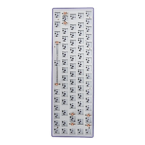 VBESTLIFE 68 Keys Modular Mechanical Keyboard, Wired Gaming Keyboard DIY Kit, 65% Layout, Switch Hot Swap, with Bottom Cotton, Custom Gaming Keyboard()