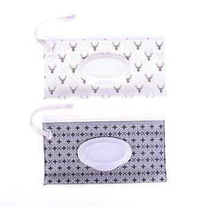 Baby Wet Wipe Pouch Bag Travel Wipes Case Reusable Refillable Wet Wipe Bag Cases Portable Travel Wipes Dispenser Wipe Pouches