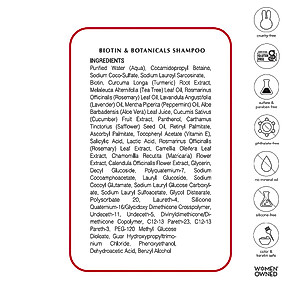 HAIRtamin Biotin Shampoo - Helps to Support Stronger, Longer, Thicker-Looking Hair with Sulfate-Free, Hydrating, Vitamin Rich Formula Shampoo, Made With Vitamin B5, Cucumber Extract, Aloe Vera