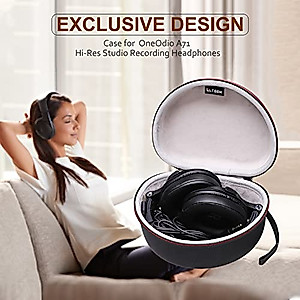 LTGEM EVA Hard Case for OneOdio Wired Over Ear Headphones Hi-Res Studio Monitor & Mixing DJ Stereo Headsets - Travel - Protective Carrying Storage Bag