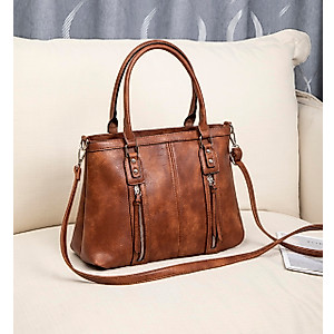 sqlp Purses for Women Soft Leather Hobo Bags Large Womens Crossbody Purse Ladies Tote Handbags Shoulder Bag Brown