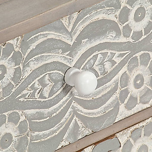 vidaXL TV Stand, TV Unit for Living Room Bedroom, Sideboard with Drawer, TV Console Media Unit Cupboard Entertainment Center, Solid Acacia Wood