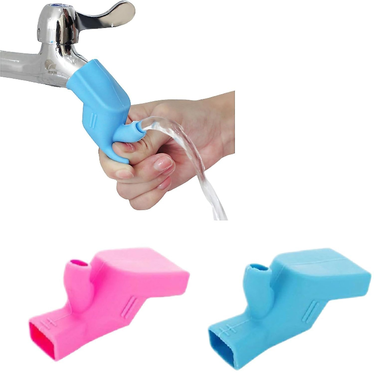 4Pcs Multicolour Faucet Water Tap Extender Spout and Easy to Install Sink Extender for Your Home Bathroom or Kitchen Bathroom Safety Products