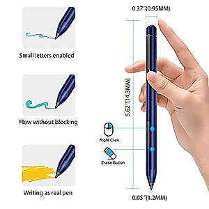 Stylus Pen for HP Envy x360 Touchscreen Laptop Pencil, HP Envy x360 15-bp0,x360 15-cn0,X2 12-e0xx,X2 12g0xx;HP Spectre x360 13-ac0xx 15-blxxx, HP Pavilion x360 11m-ad0 14M-ba0 14-cd0 15-br0