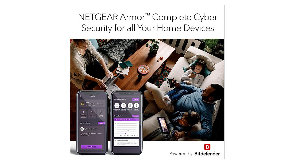 NETGEAR Nighthawk RS400 WiFi Router - Fast AC2300 & Secure Home Network