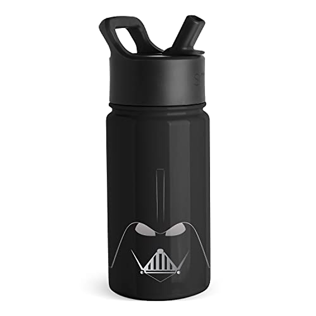 Simple Modern Star Wars Darth Vader Kids Water Bottle with Straw Lid | Insulated Stainless Steel Reusable Tumbler Gifts for School, Toddlers, Boys | Summit Collection | 14oz, Darth Vader