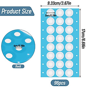 Synthetic Filter Paper Stickers 96 Pcs 20 mm 0.25 µm Filter Disc Mushroom Applied Under Wide Mouth Jar Lid for Mushroom Cultivation