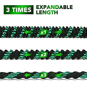 WOHOUS Expandable Garden Hose 100ft - 9 Function Spray Nozzle and 4-Layer Latex Core with 3/4" Solid Brass Fittings, Anti-Leakage Retractable Garden Hose (100 FT- Green)