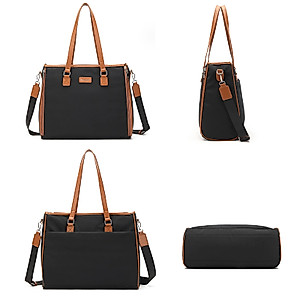 Diaper Bag Tote Baby Bags for Mom, Side Open Design Diaper Handbag Waterproof Travel Diaper Tote Purse with Stroller Hook