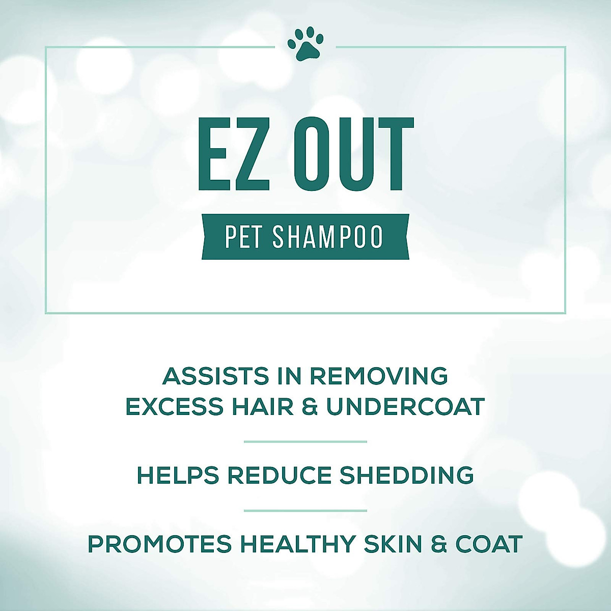 Nature's Specialties EZ Out Deshedding Ultra Concentrated Dog Shampoo for Pets, Makes up to 4 Gallons, Natural Choice for Professional Groomers, Removes Unwanted Hair, Made in USA, 32 oz